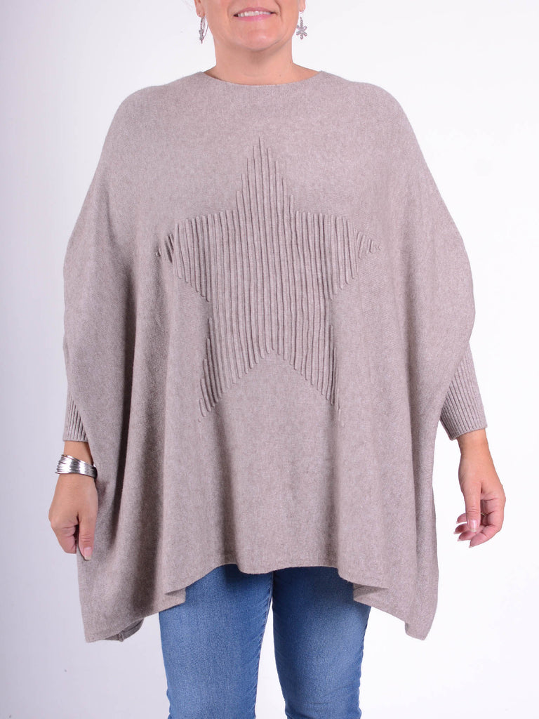 Soft Knit Batwing Sleeve Jumper with Star design - 3600 | Pure Plus ...
