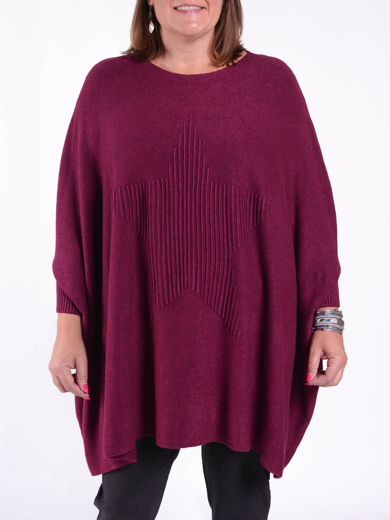 Soft Knit Batwing Sleeve Jumper with Star design - 3600 | Pure Plus ...