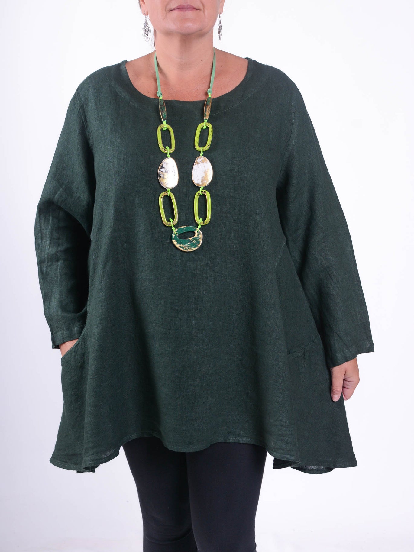 Heavy Linen Quirky Tunic - 9479 | Pure Plus Clothing