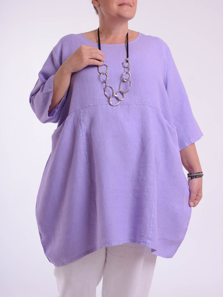 Heavy Linen Quirky Tunic - 9479 | Pure Plus Clothing