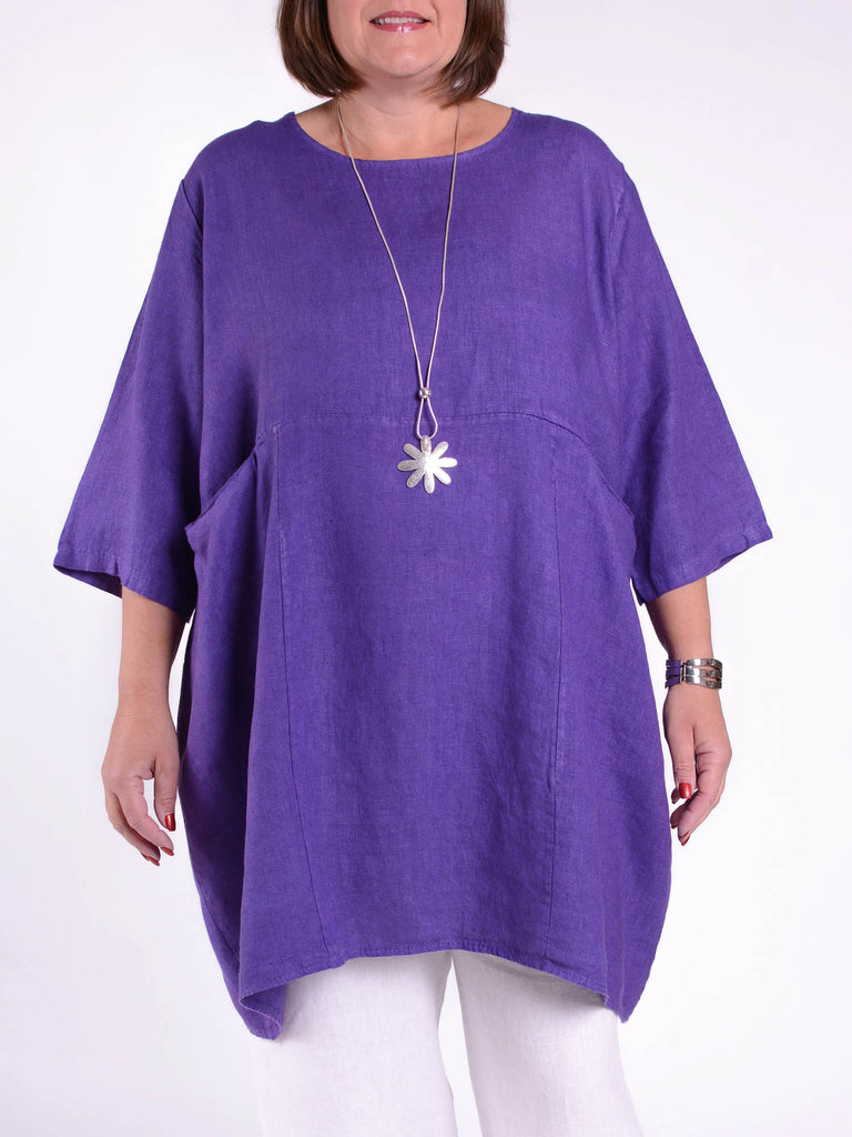 Heavy Linen Quirky Tunic - 9479 | Pure Plus Clothing