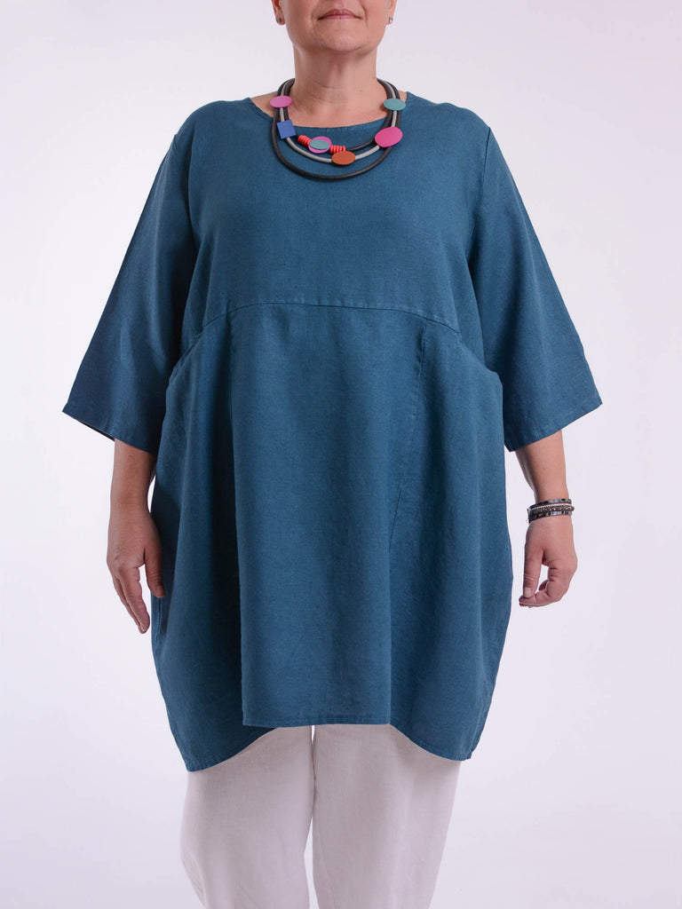 Heavy Linen Quirky Tunic - 9479 | Pure Plus Clothing