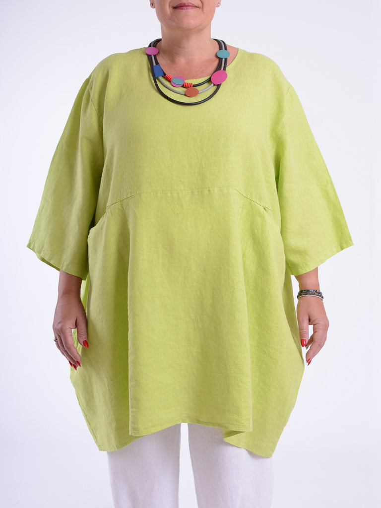 Heavy Linen Quirky Tunic - 9479 | Pure Plus Clothing
