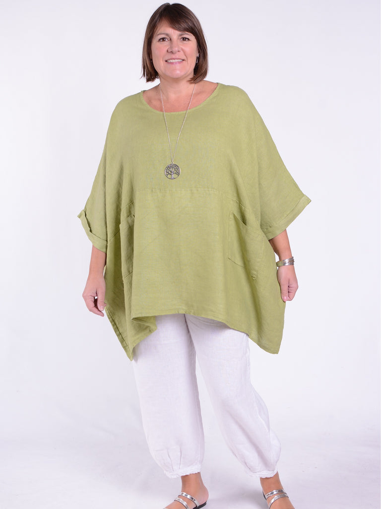 Lagenlook Oversized Linen Tunic - 10077 LINEN– Pure Plus Clothing